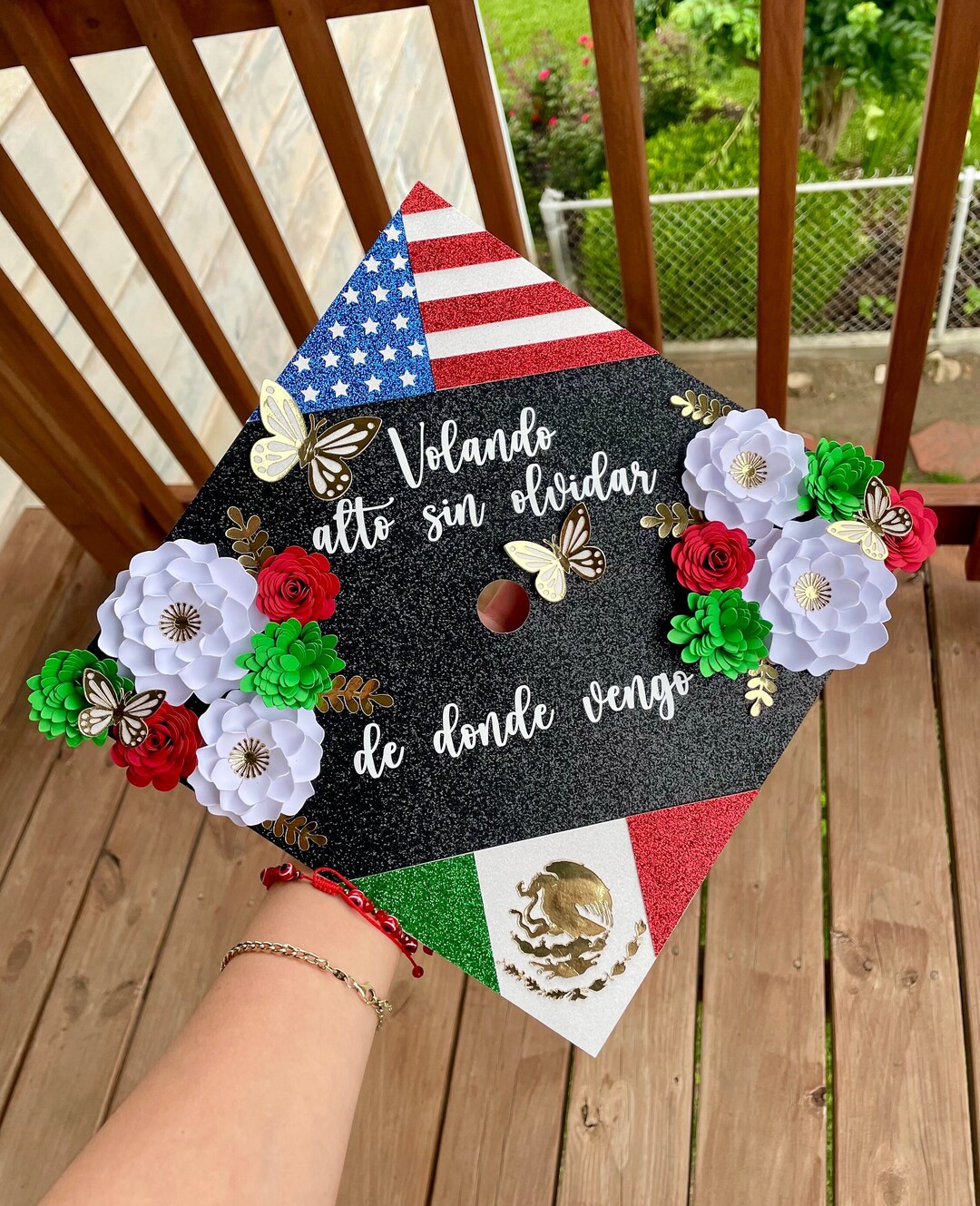 Graduation Cap Topper, Graduation, Mexican Graduation Cap, Mexican ...