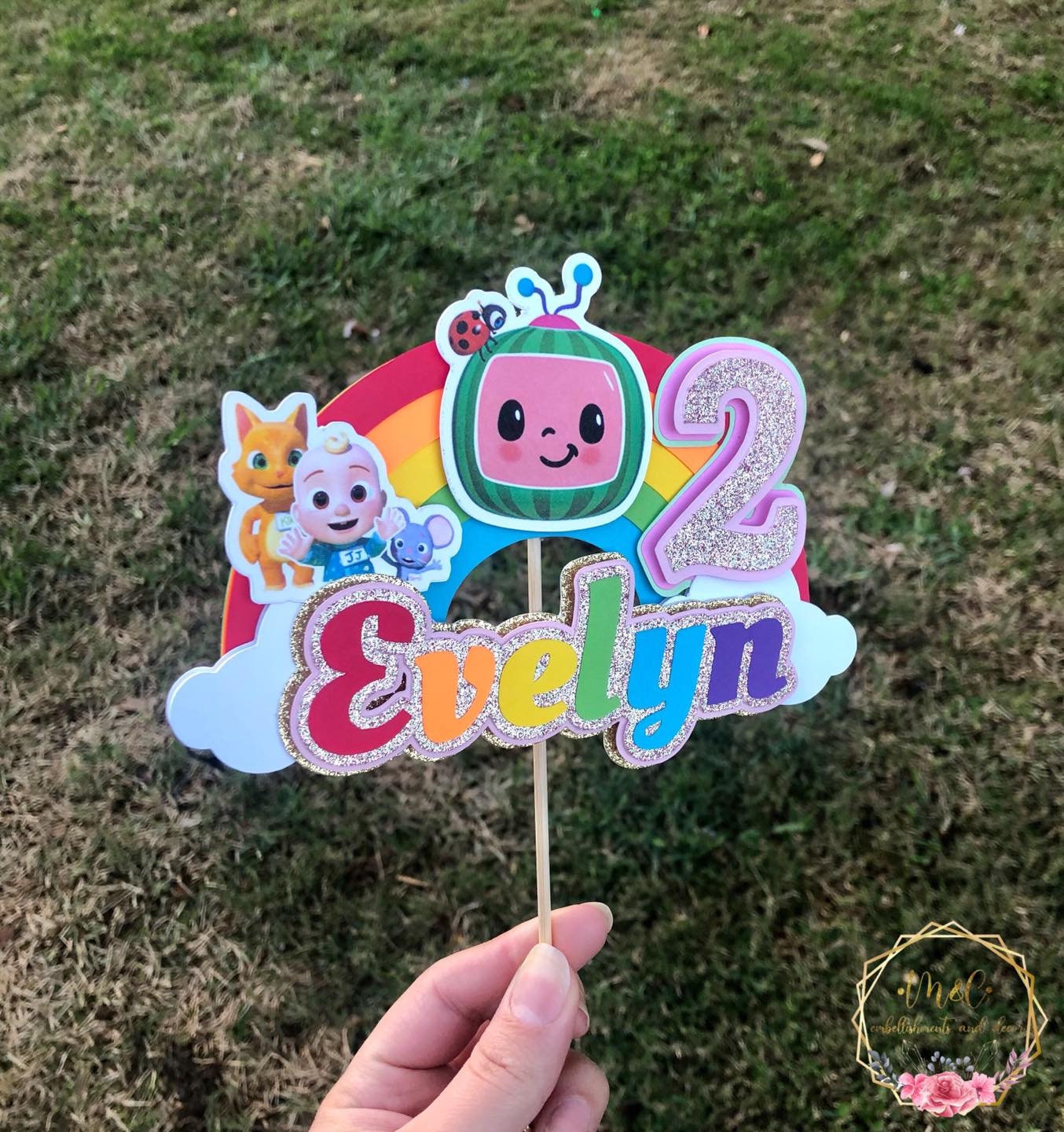 Cocomelon Cake Topper Cocomelon Party Topper Colorful Cake - Etsy Sweden
