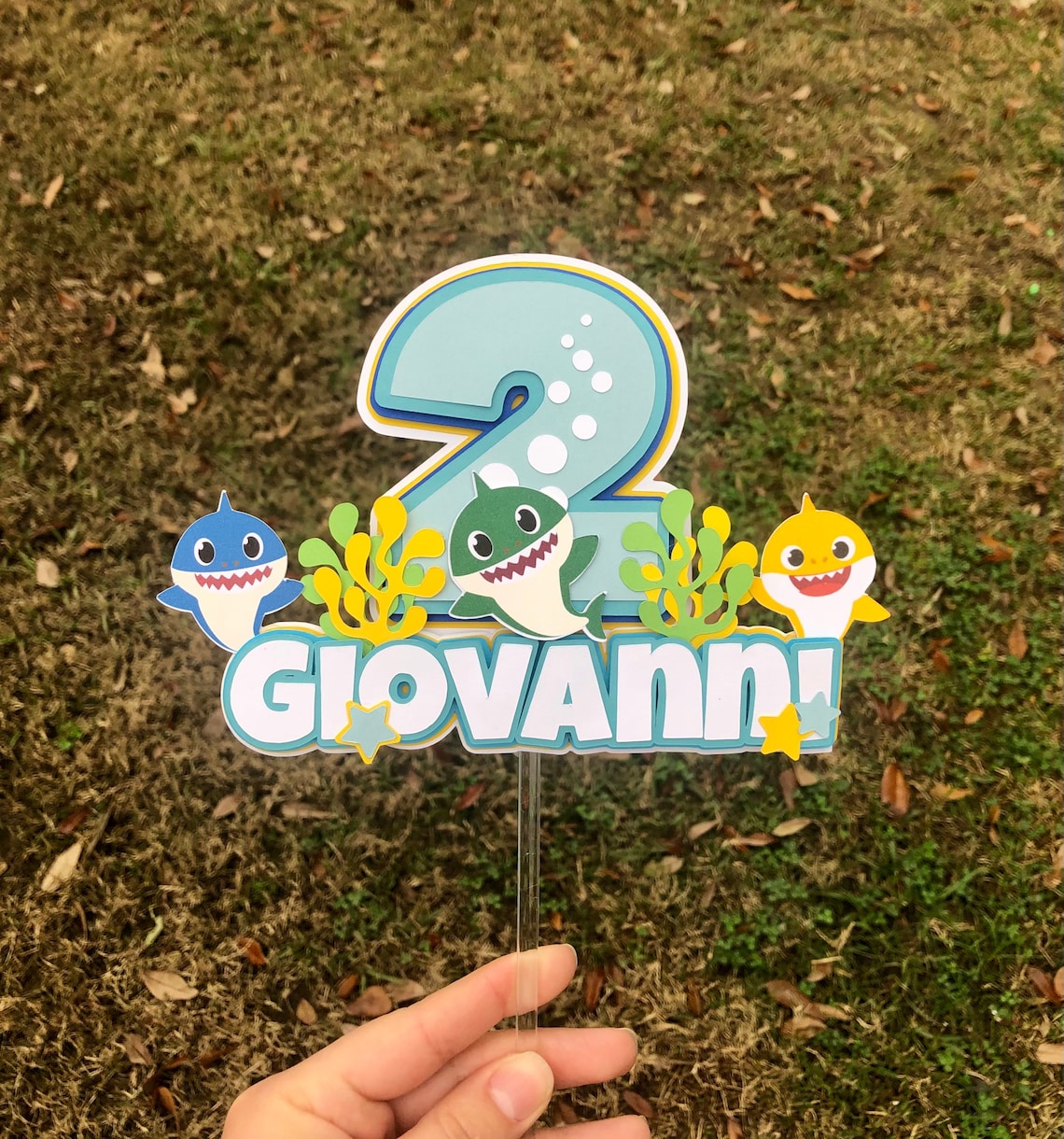 Baby Shark Cake Topper Baby Shark Topper Baby Shark Birthday - Etsy