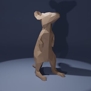 Baby Kangaroo Origami Papercraft DIY Papercraft Cute Paper Craft 3D - Etsy