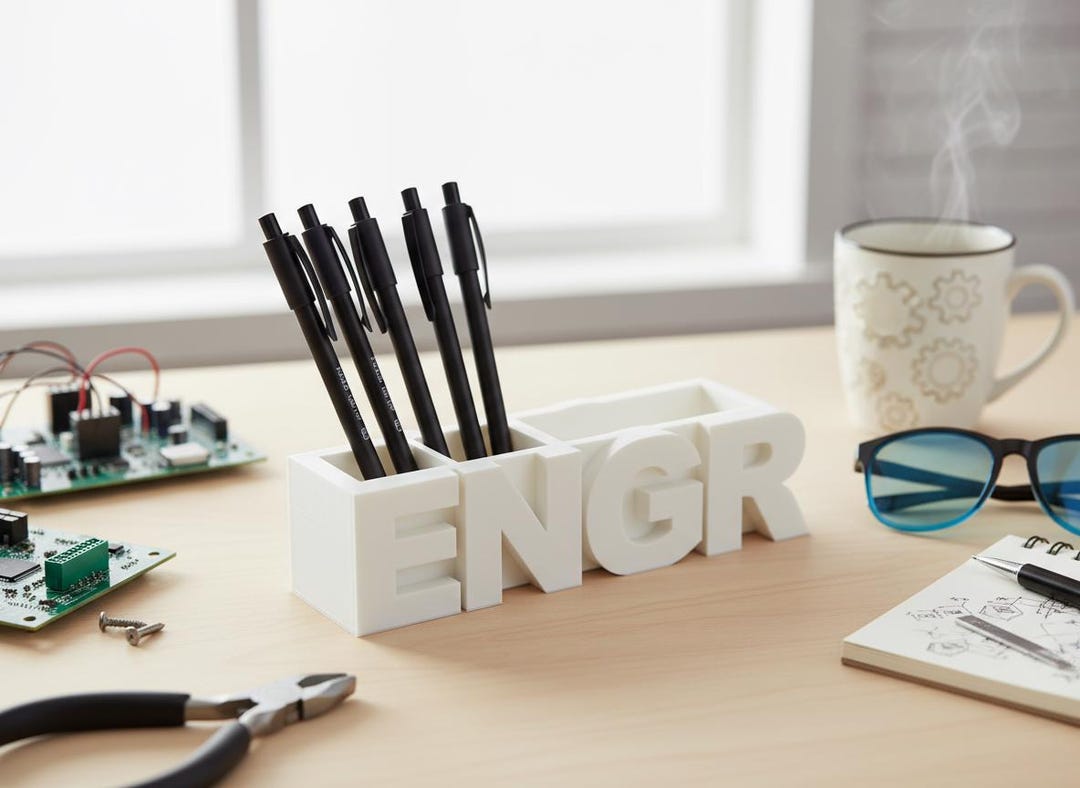 ENGR Pen Holder 3D Printed Stl | Digital Files | Engineer STL FILE - Etsy