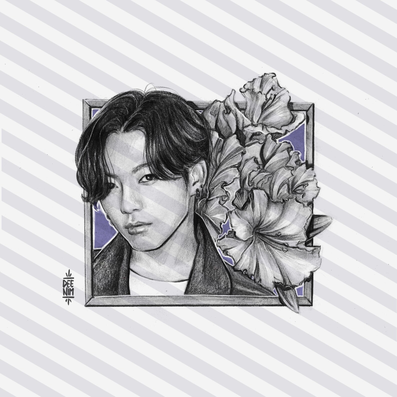 BTS JK Jungkook Birth Flower / A5 Art Print - Etsy