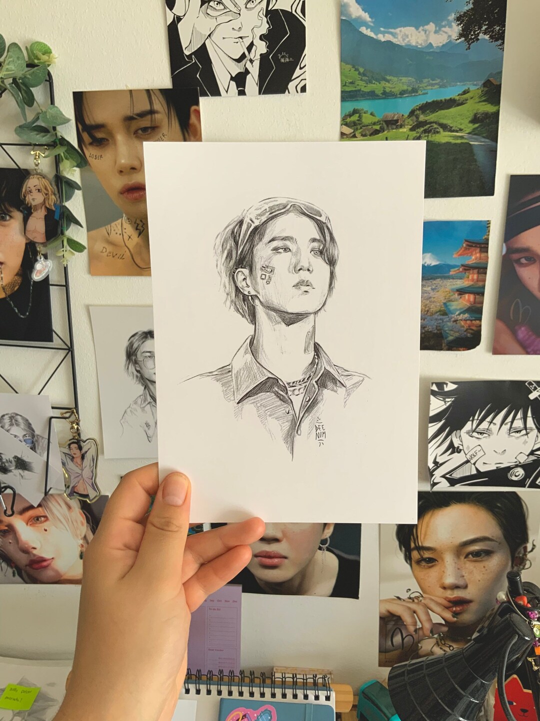SKZ Stray Kids Cyberpunk Han Fanart / Art Print - Etsy