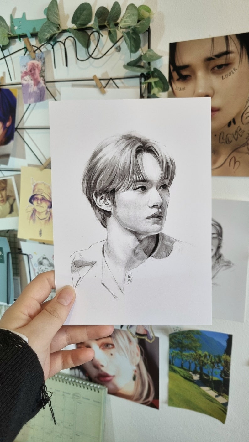 SKZ Stray Kids Lee Know Fanart / Art Print - Etsy Hong Kong