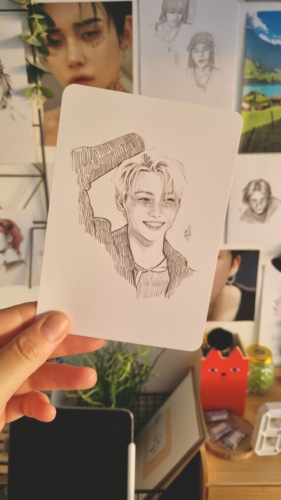 Skz Felix Smiling / A6 Art Print - Etsy