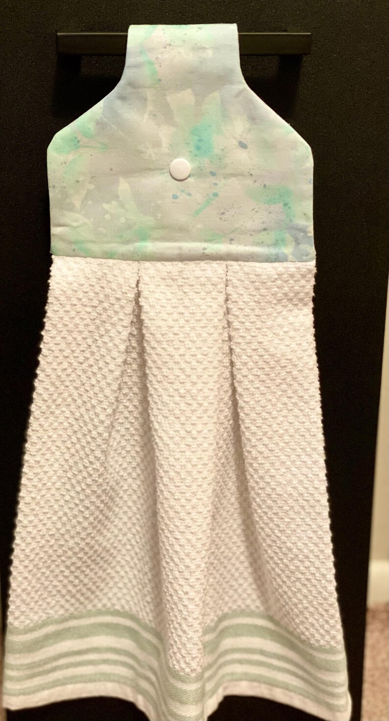 Hand Sewn Kitchen Towel: Snap Closure, Farmhouse Decor - Etsy