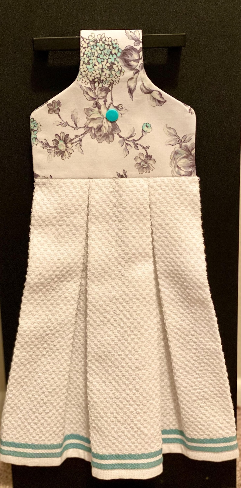 Hand Sewn Kitchen Towel: Snap Closure, Farmhouse Decor - Etsy