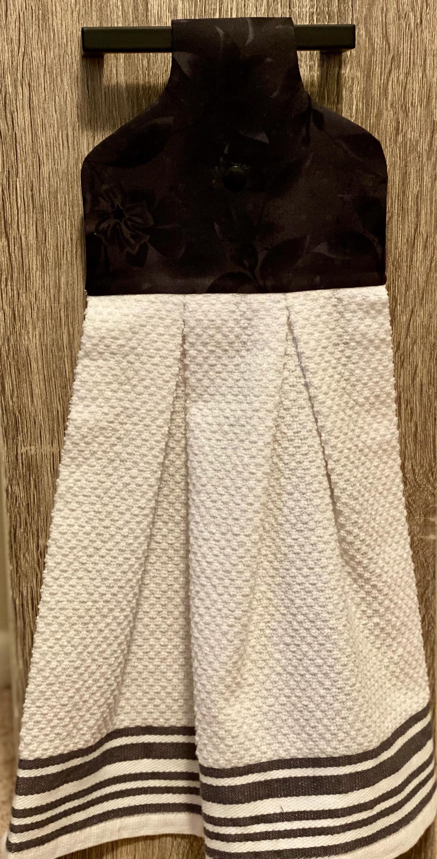 Hand Sewn Kitchen Towel: Snap Closure, Farmhouse Decor - Etsy