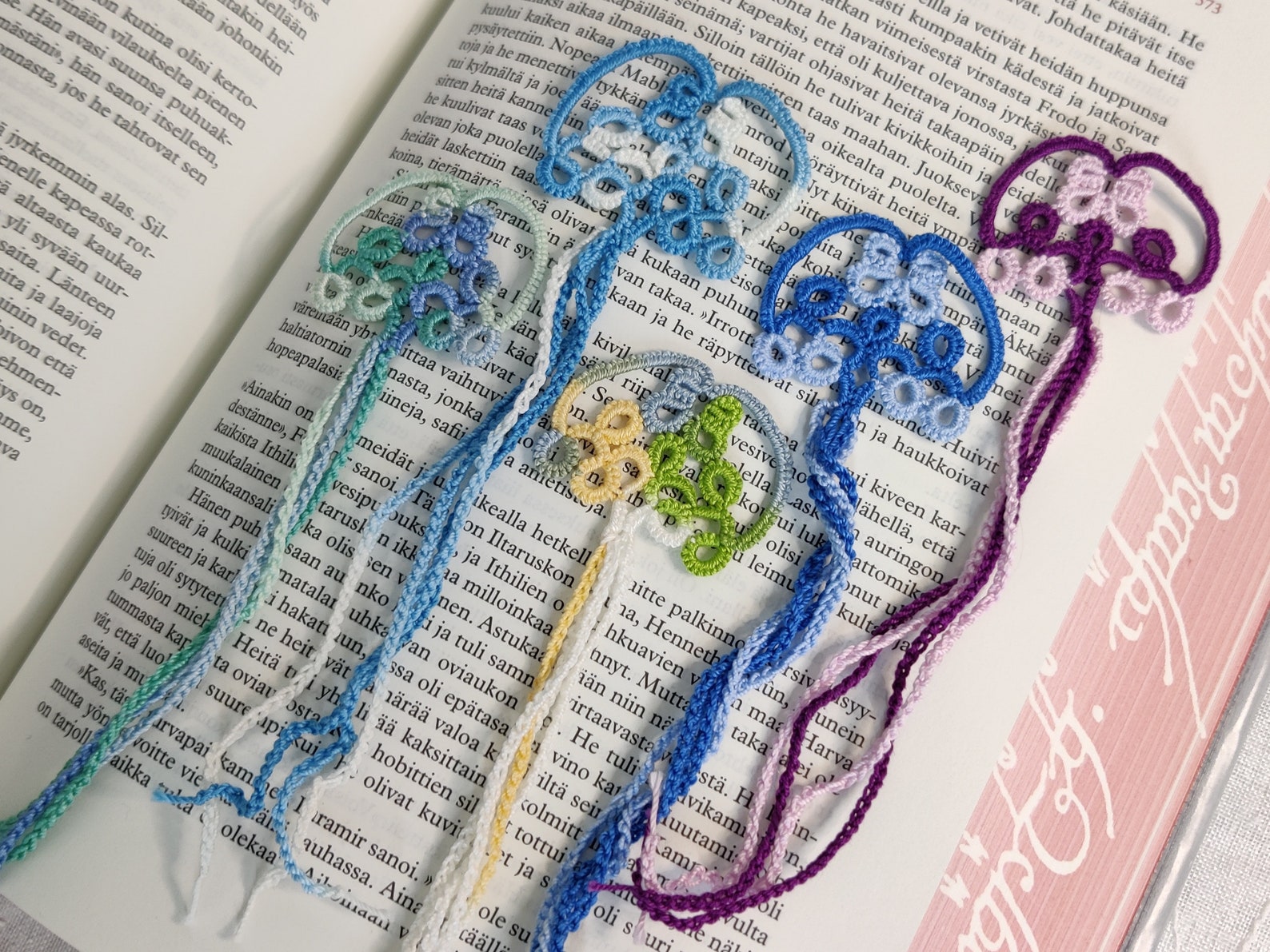 Lace Jellyfish Bookmark - Etsy