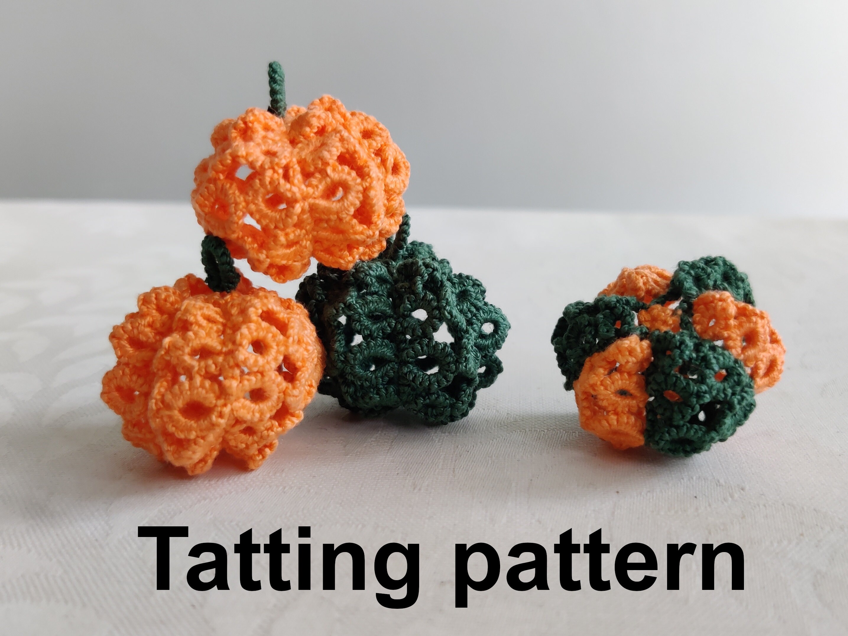 3D Pumpkin PDF Tatting Pattern - Etsy
