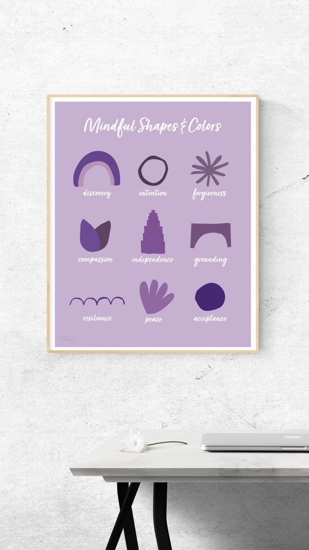 Mindful Shapes Digital Print - Etsy