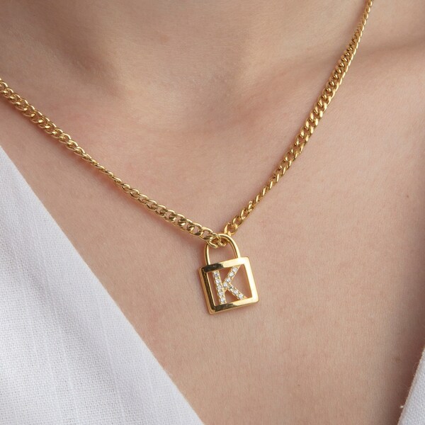 Padlock Necklace - Etsy