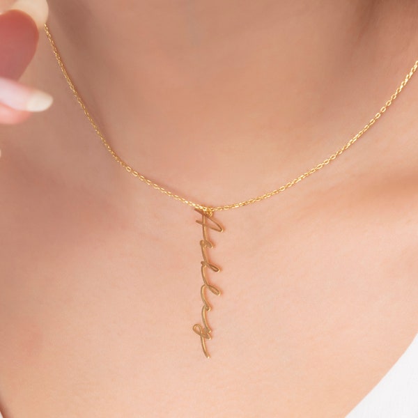 Vertical Name Locket - Etsy