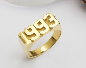 Birth Year Ring - Etsy