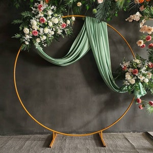 Round Arch Backdrop Stand Balloon Ring Stand Circle Background Support ...
