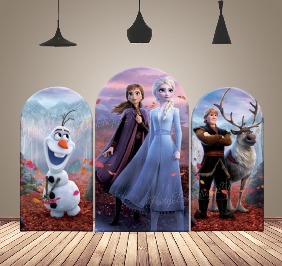Frozen Princess Arch Backdrop: Elsa, Anna, Birthday Party Decor - Etsy