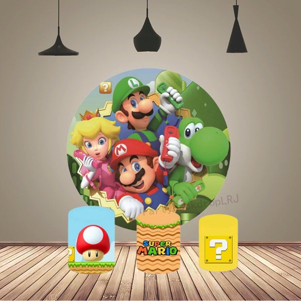 Customized Mario Arch Backdrop - Etsy