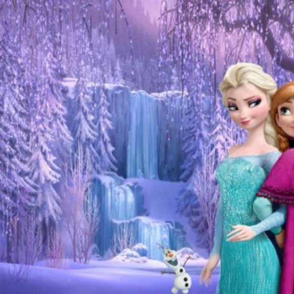 Frozen Backdrop - Etsy