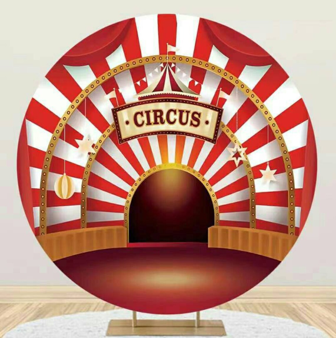 Round Backdrop Cover Circus Circle Photography Backdrop Photo - Etsy