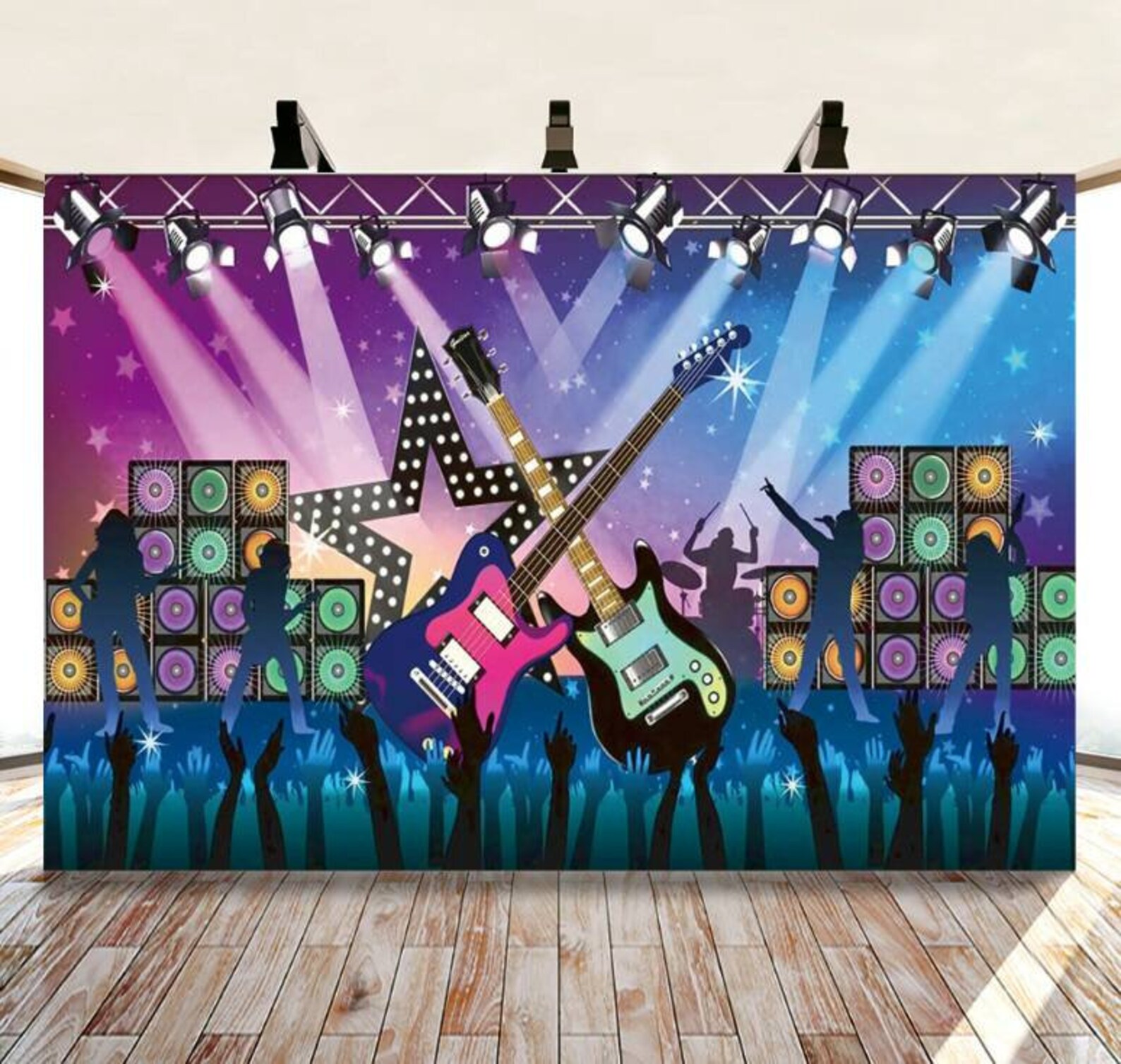 Music Party Photography Backdrop Baby Birthday Backdrop Photo - Etsy UK