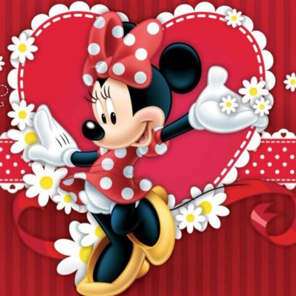 Backdrop Minnie Mouse Red - Etsy