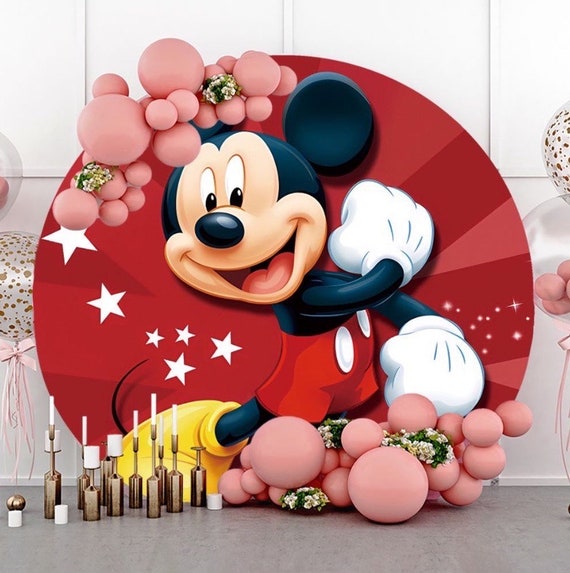 Mickey Mouse Background Red