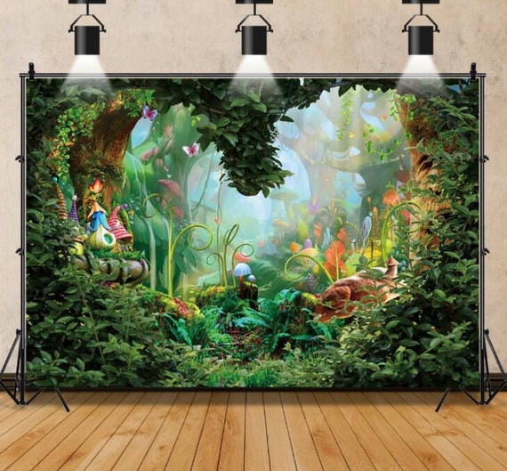 Fantasy Forest Photography Backdrop Wall Birthday Party | Etsy