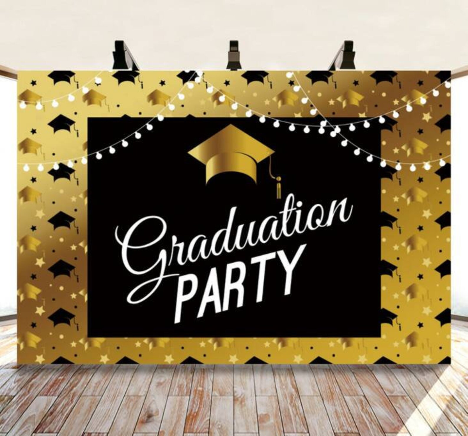 Congrats Grad Photography Backdrop Graduation Party Backdrop - Etsy
