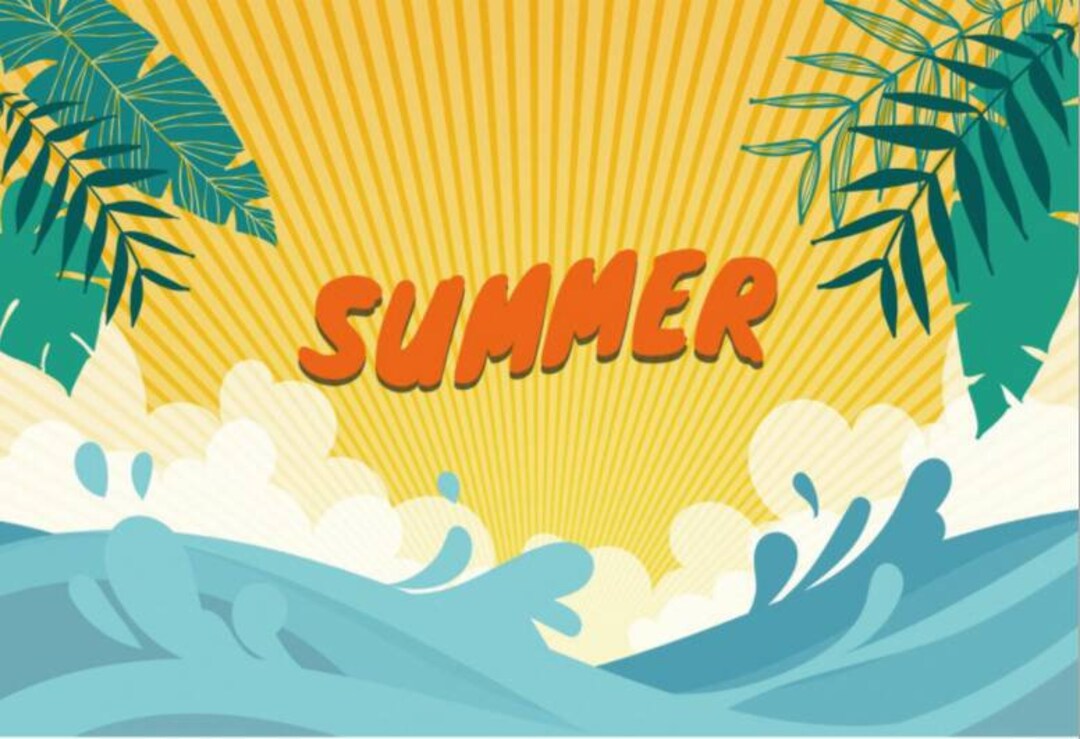 Party Backdrop Summer Theme Photography Backdrop Birthday Party Green ...