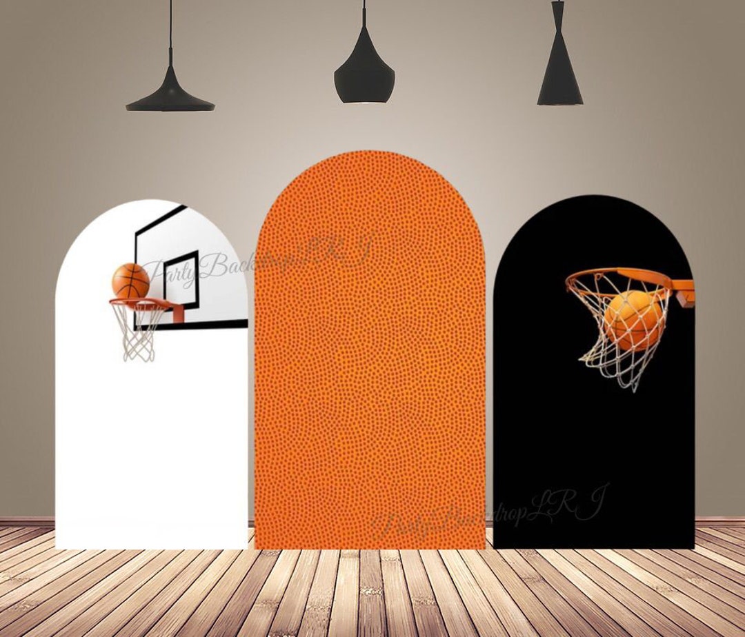 Basketball Arch Backdrop Cover: Sports Birthday Party Decor - Etsy