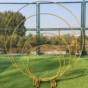 Round Arch Backdrop Stand Balloon Ring Stand Circle Background Support ...