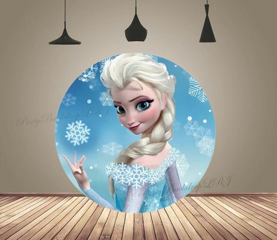 Round Frozen Elsa Wallpaper