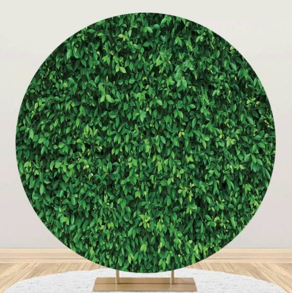 Round Green Grass Backdrop Cover Wedding Birthday Photography - Etsy