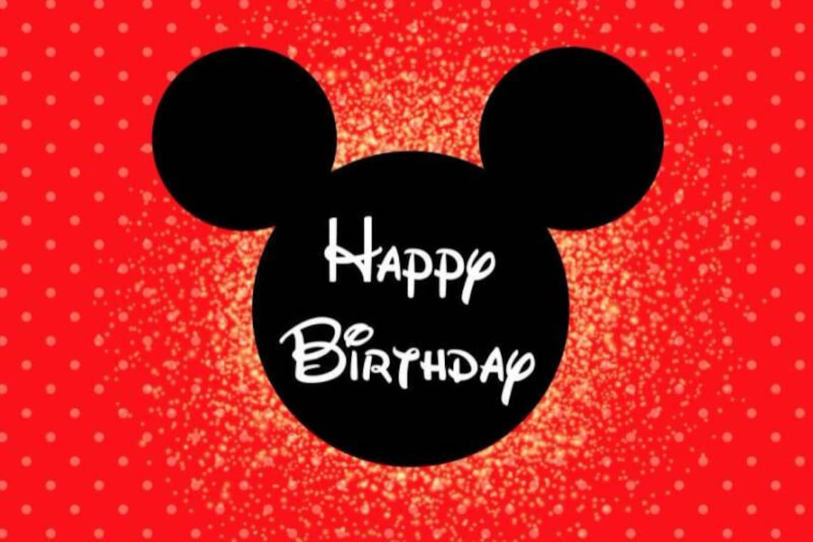 Mickey Mouse Party Supplies Photography Backdrop Children | Etsy