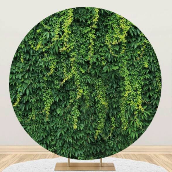 Wedding Green Grass Round Backdrop Cover Birthday Party - Etsy
