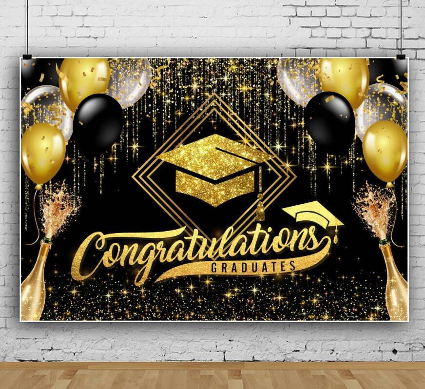 Gold Graduation Background