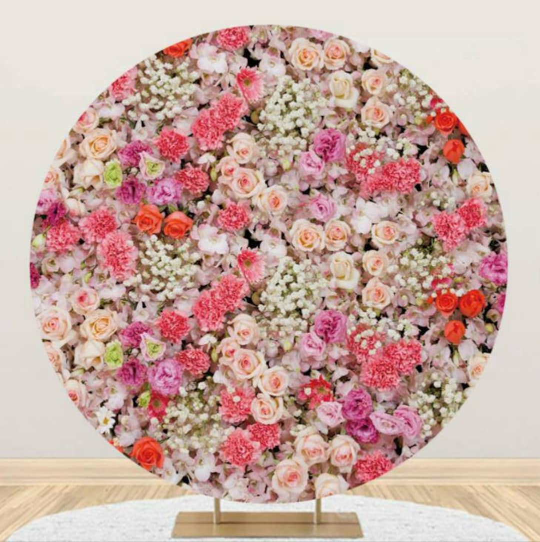 Bride Round Backdrop Cover Party Photo Photography Backdrop - Etsy