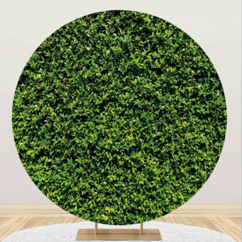Plant Green Grass Round Backdrop Cover Wedding Birthday - Etsy