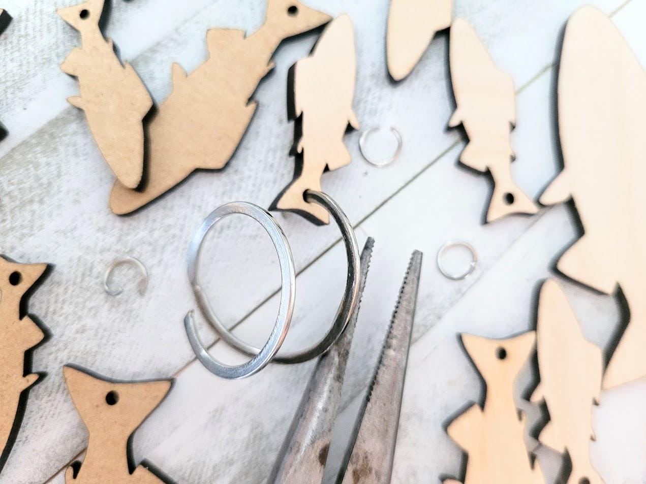 Laser Cut Wooden Fish Blanks: DIY Craft Making, Keychain, Tag (10 Pcs ...