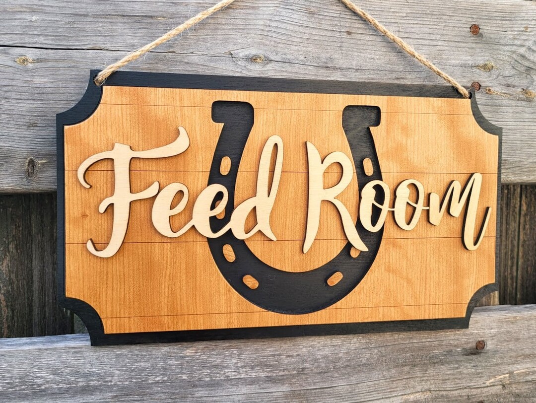 Personalized Feed Room Sign. Personalized Barn Plaque. Farm Sign ...