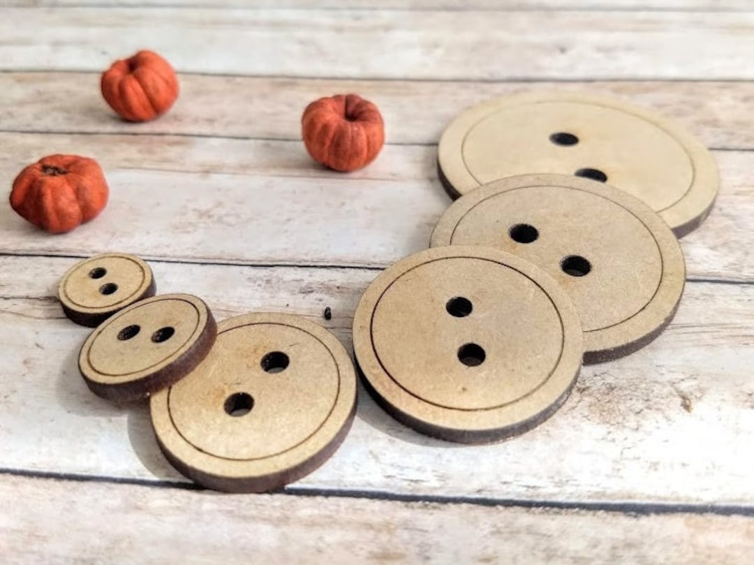 10 Pcs Decorative Buttons for Crafts. Wooden Craft Buttons. DIY Buttons ...