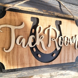 Personalized Tack Room Barn Plaque. Wooden Sign for Saddle Lodge ...