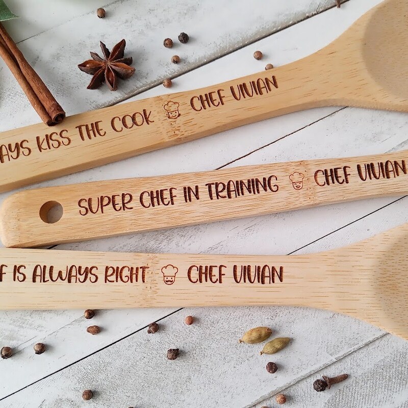 Bamboo Spoons - Etsy