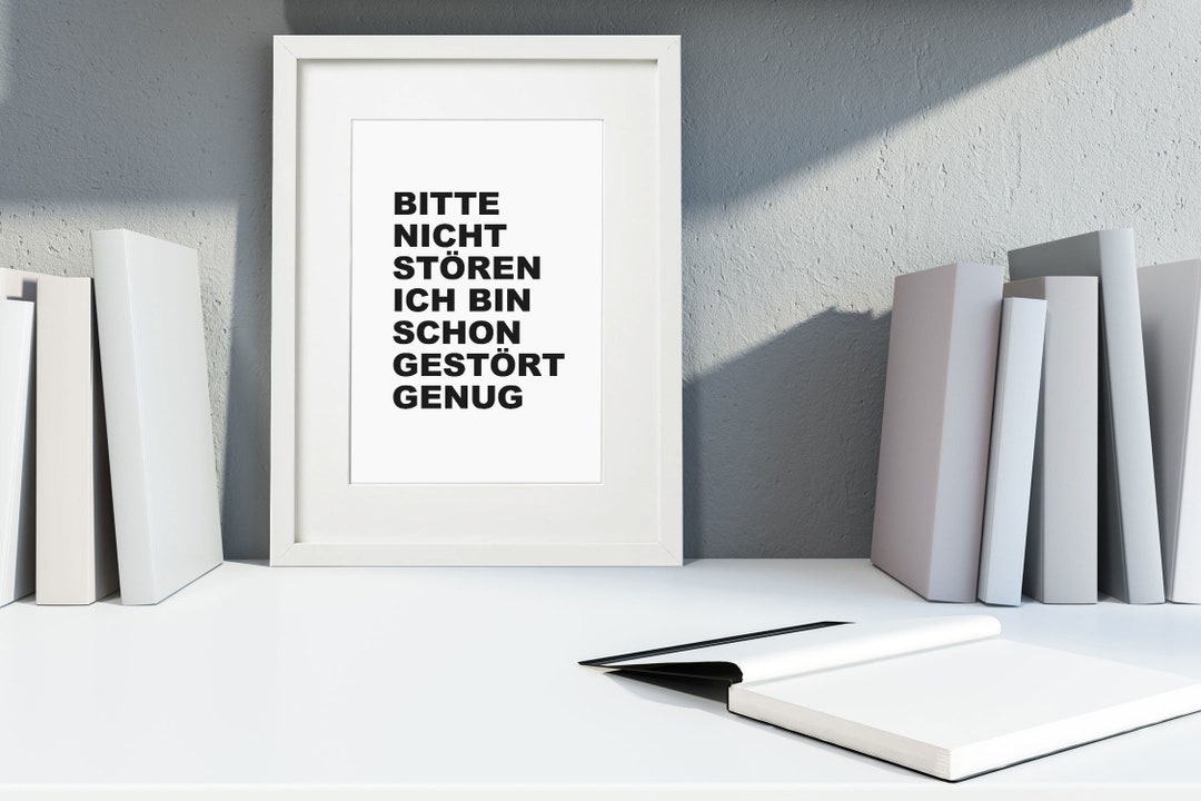 Please Do Not Disturb Art Print in Frame With Passepartout Decoration ...