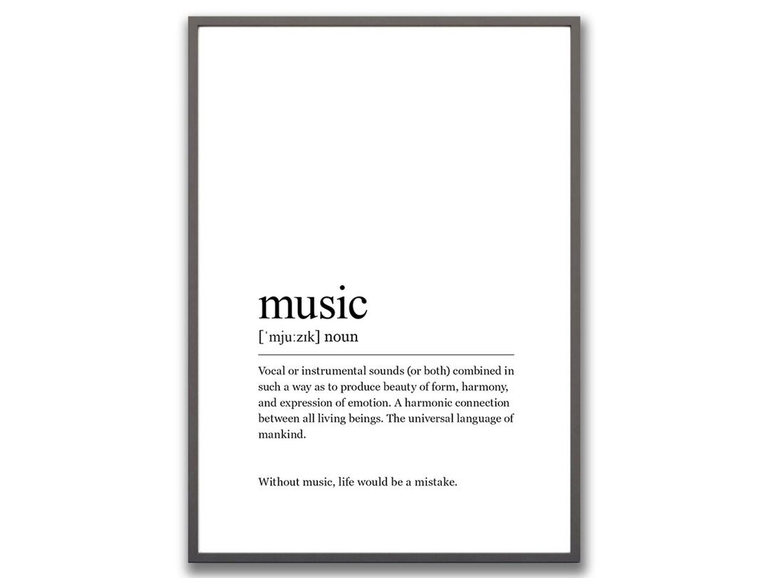 Music Picture Poster Wall Art Profession Gift Idea Decoration DIN A4 ...