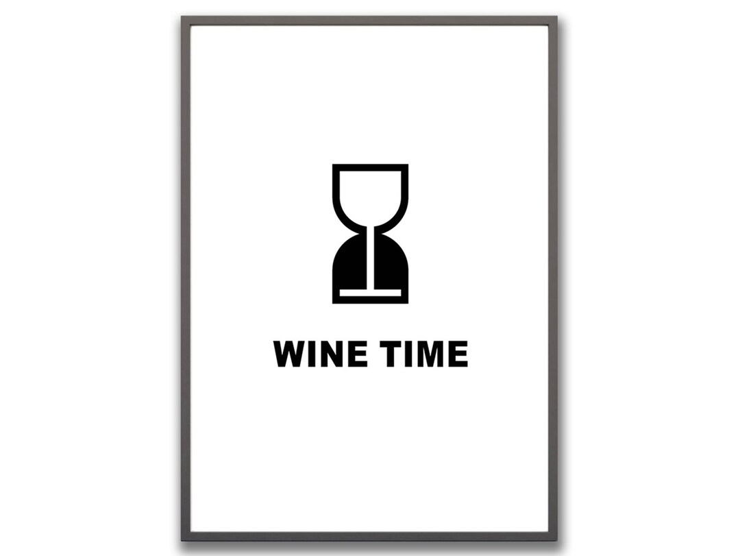 Wine Time Image Download File Art Print Poster Print Template ...