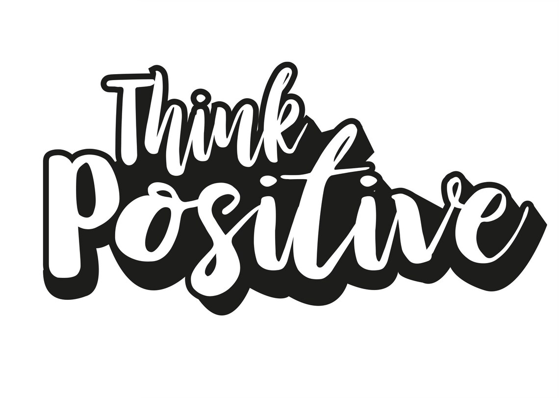 Think Positive Aufkleber Premium Sticker Positiv Denken | Etsy