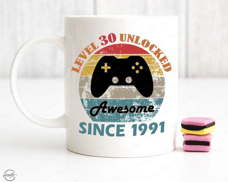 Level 30 Unlocked 30th Birthday Sublimation Gamer Birthday - Etsy