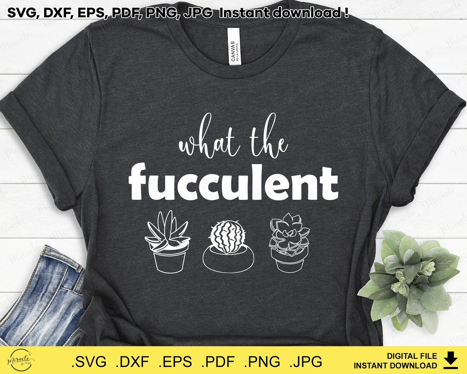 What the Fucculent SVG | Succulent SVG | Funny Gardening | Cutting ...