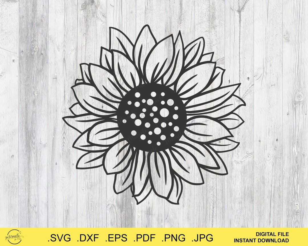 Sunflower SVG | Full Sunflower | Sunflower Cut File | Cricut ...